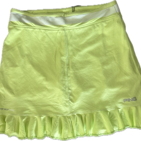 Ping | Shorts | Ping Nwt Golf Skort Green Sensor Cool Drawstring Ruffle ...